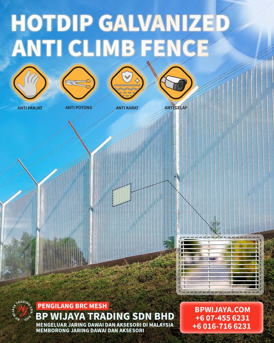 Hotdip Galvanized Anti Climb Fence Kuala Lumpur Selangor BP WIJAYA ...
