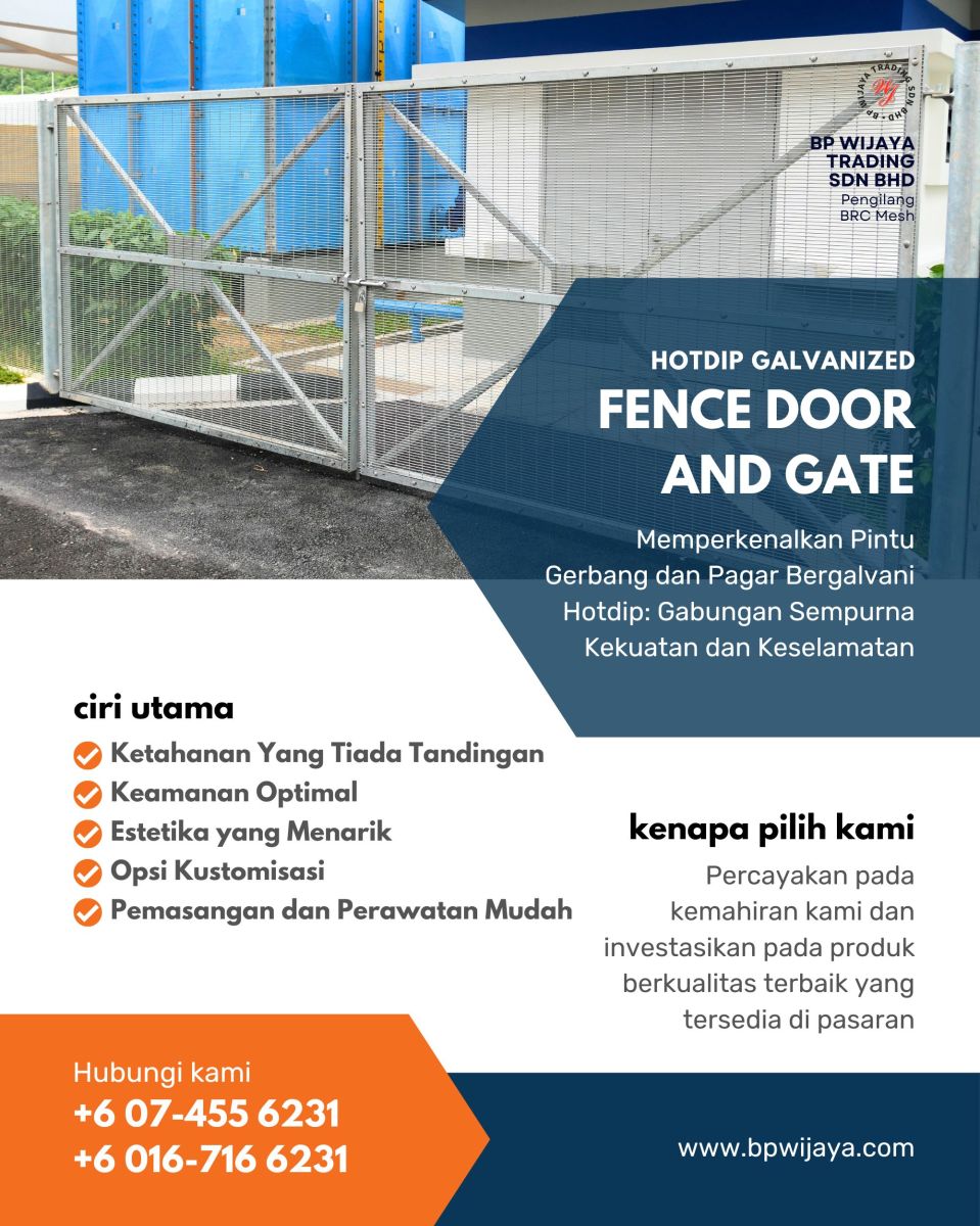 Hotdip Galvanized Fence Door and Gate – Pintu Gerbang dan Pagar ...